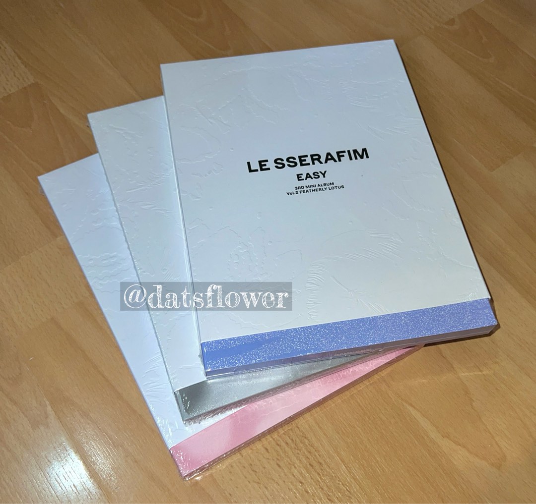 Official Le Sserafim Easy Vol. 1-3 Sealed Album Set volume 1 balmy flex ...