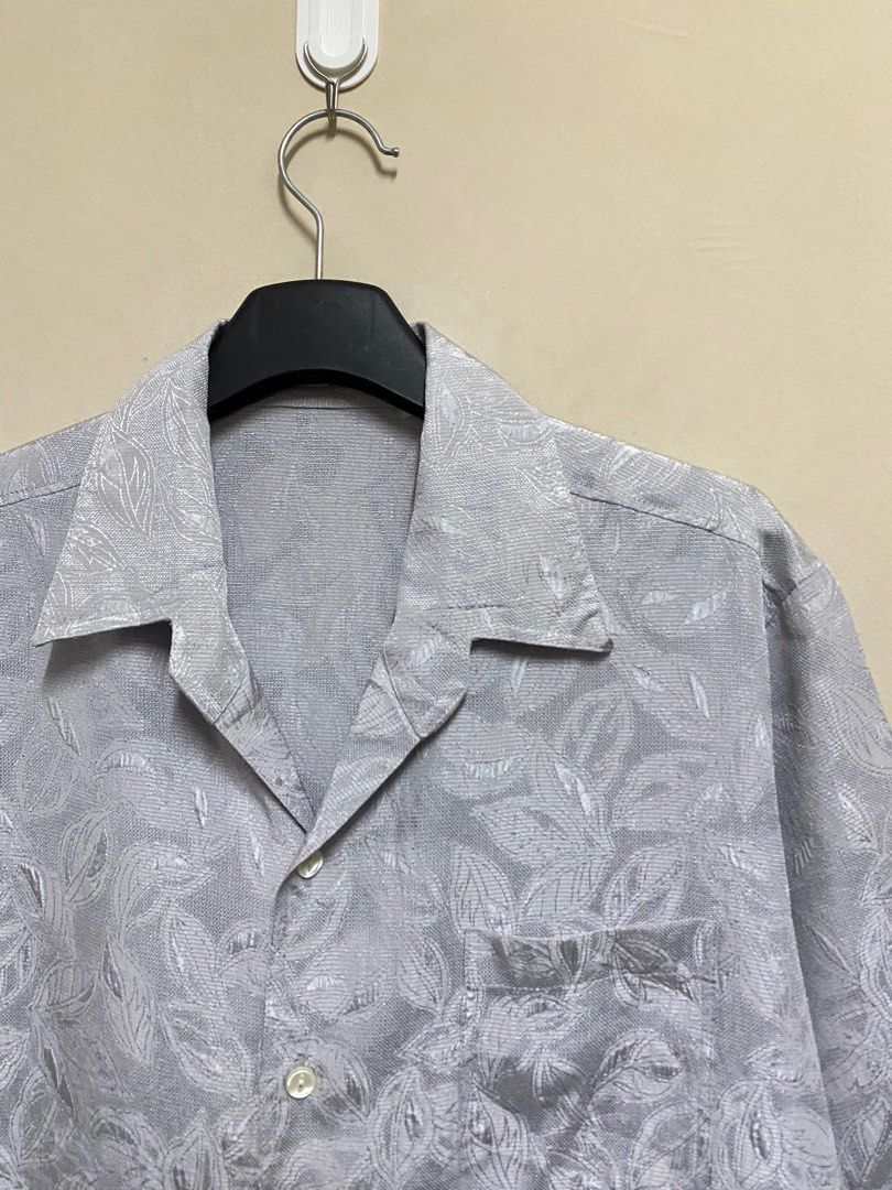 Old Money Style Open Collar Button Up Shirt Kemeja, Men's Fashion, Tops ...