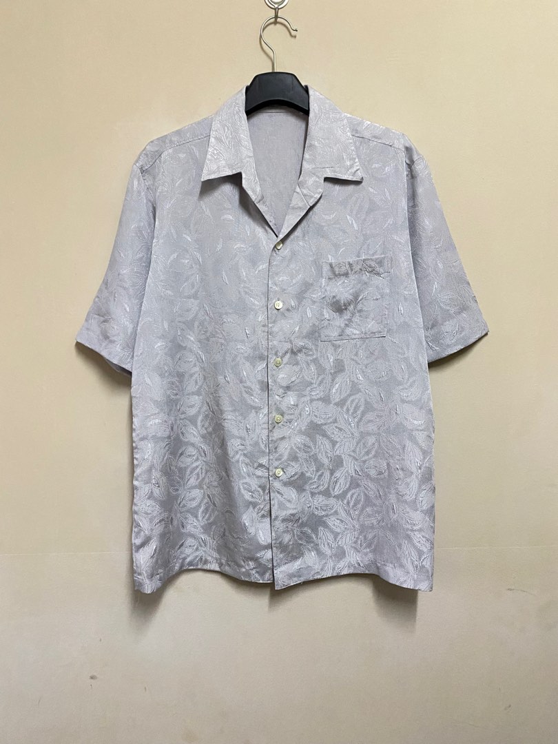 Old Money Style Open Collar Button Up Shirt Kemeja, Men's Fashion, Tops ...