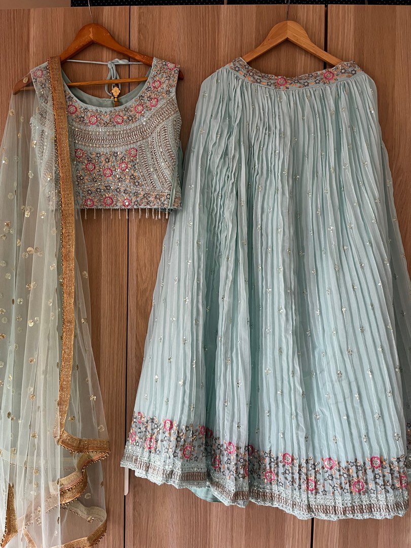 Pastel Lengha / Lehenga set, Women's Fashion, Dresses & Sets ...