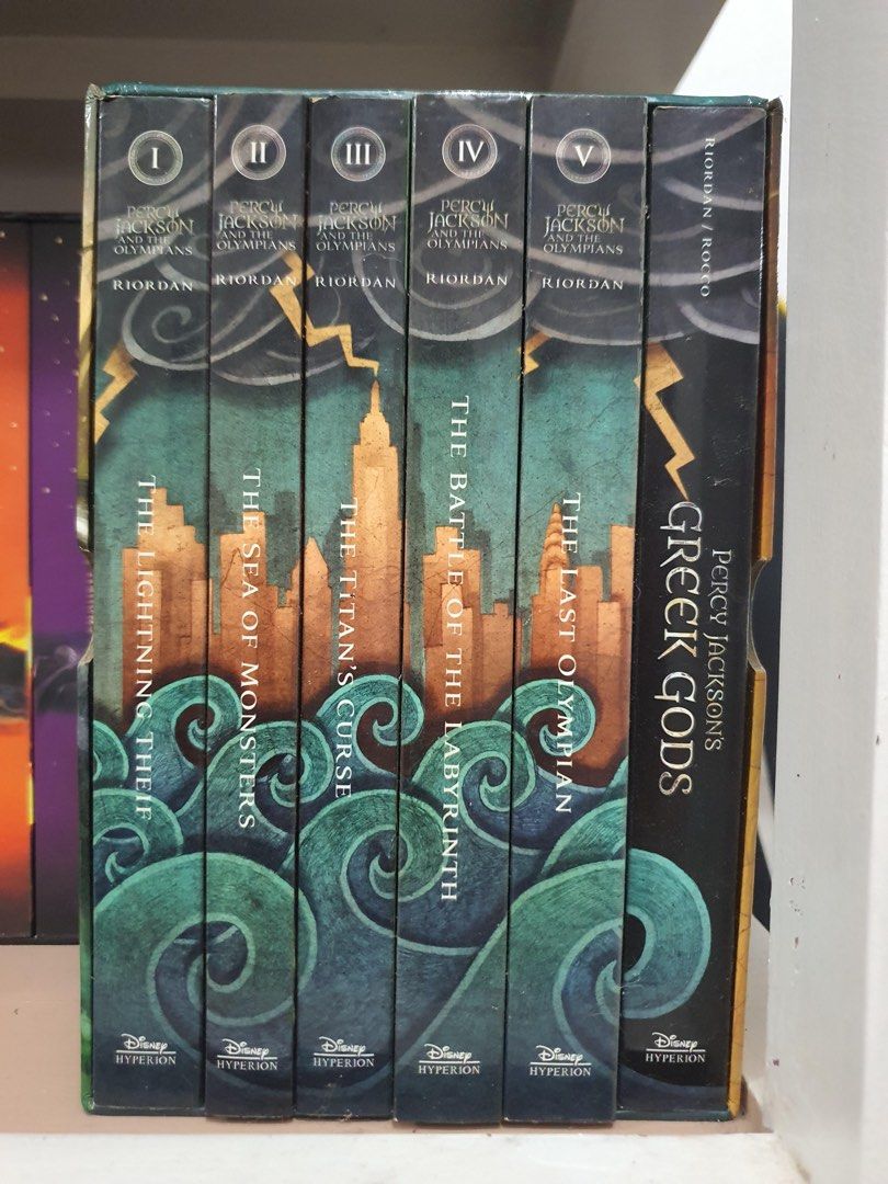 Percy Jackson Greek Gods Book Set, Hobbies & Toys, Books & Magazines ...