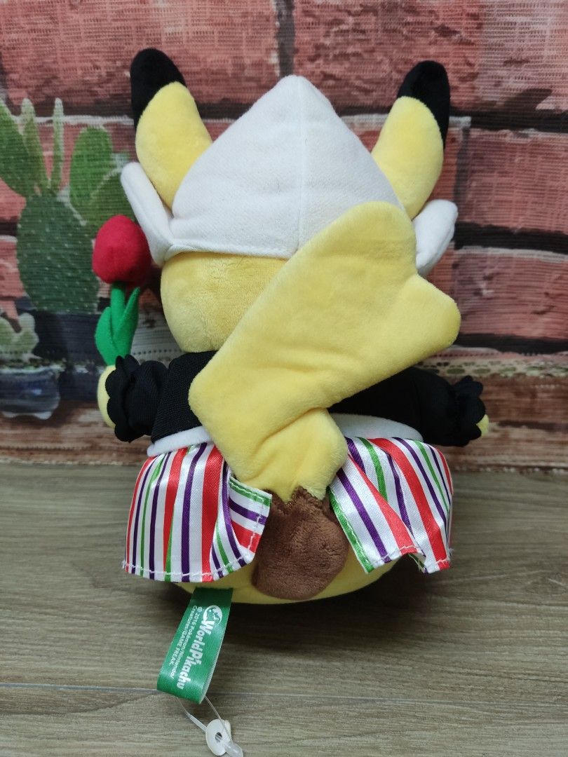 Pikachu in costume rose, Hobbies & Toys, Toys & Games on Carousell