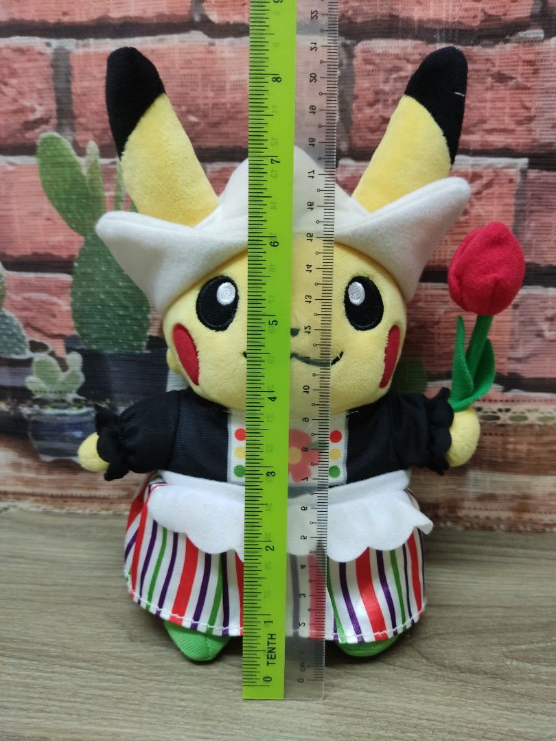 Pikachu in costume rose, Hobbies & Toys, Toys & Games on Carousell