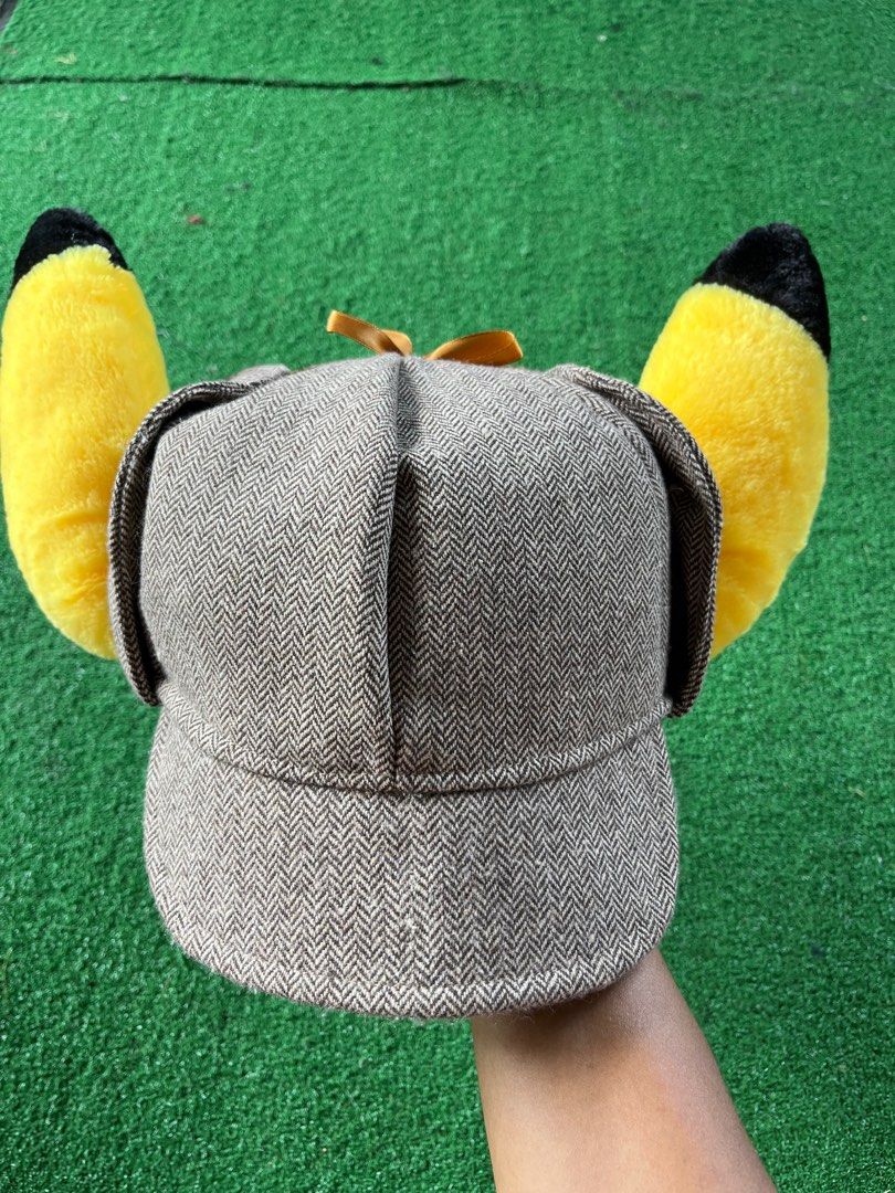 Pikachu Pokemon Ear Up Style Hats, Men's Fashion, Watches & Accessories ...