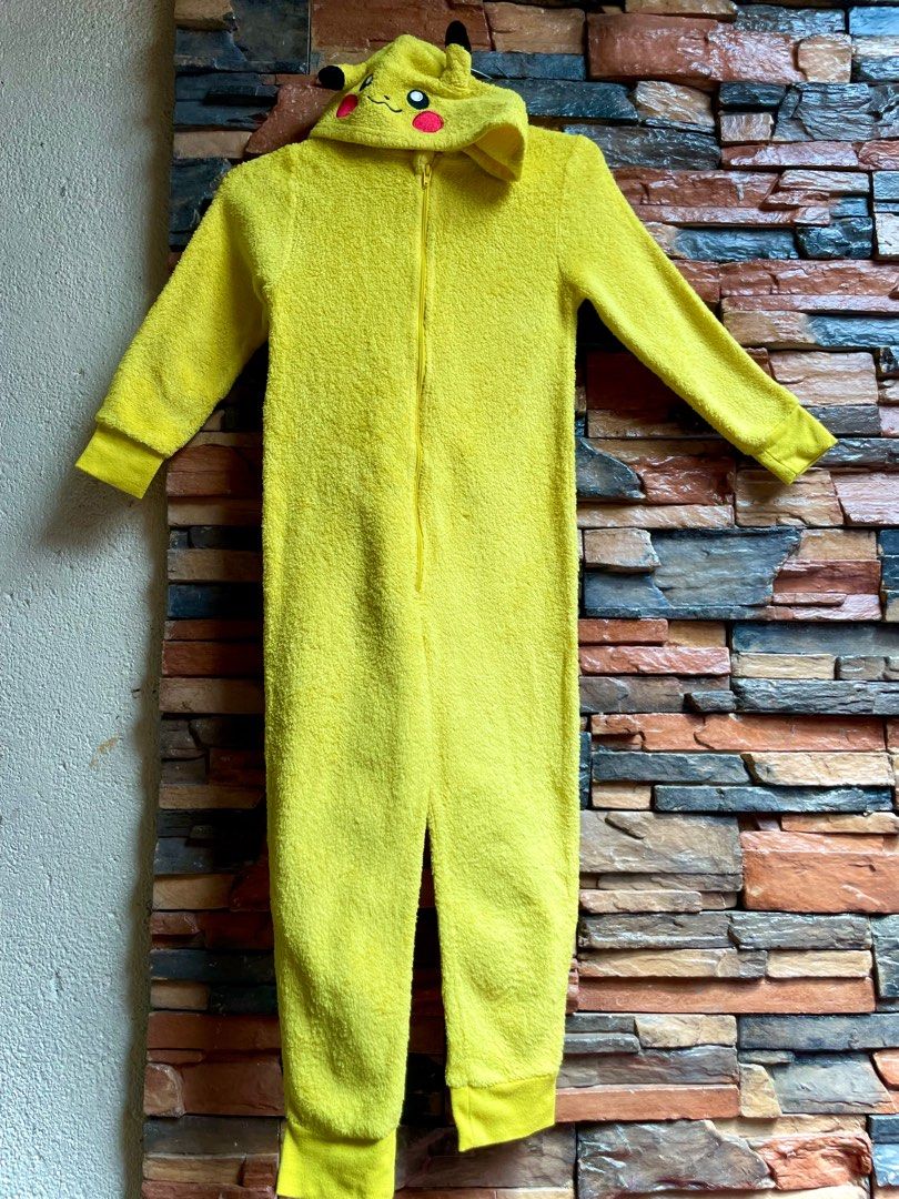 Pokemon PIKACHU Cotton OverAlls 4-6 on tag, Babies & Kids, Babies ...