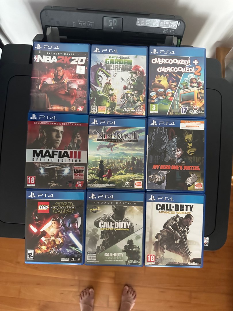 PS4 game NBA 2K20 / Plants vs Zombies garden warfare / Overcooked ...