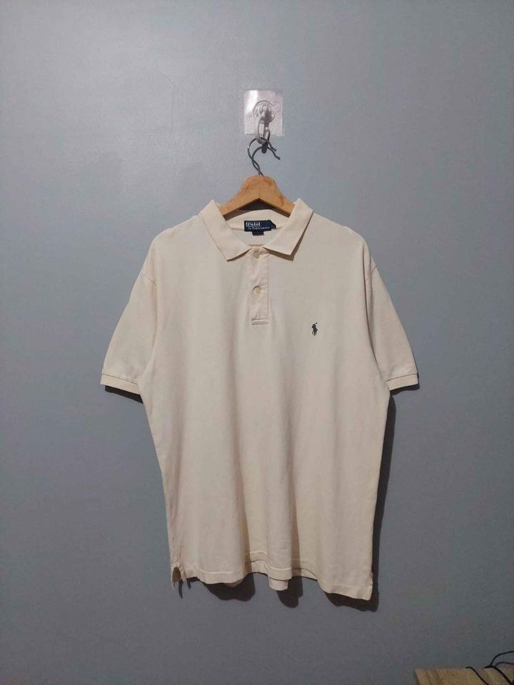 Ralph Lauren Cream Polo Shirt, Men's Fashion, Tops & Sets, Tshirts ...