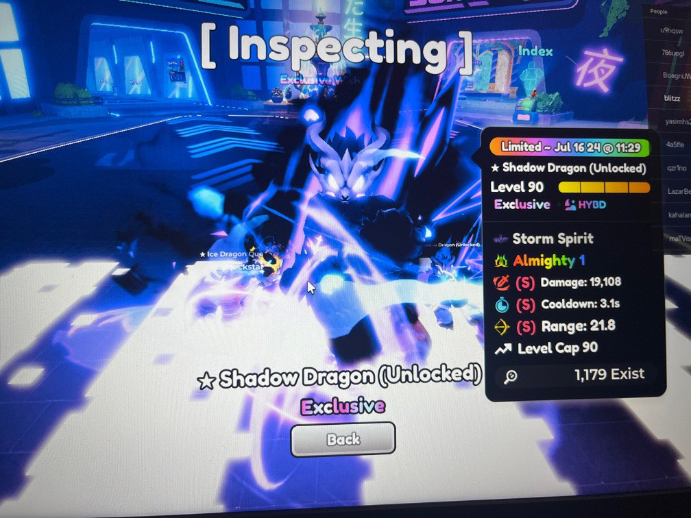 SHADOW DRAGON ALMIGHTY ANIME DEFENDERS, Video Gaming, Gaming ...