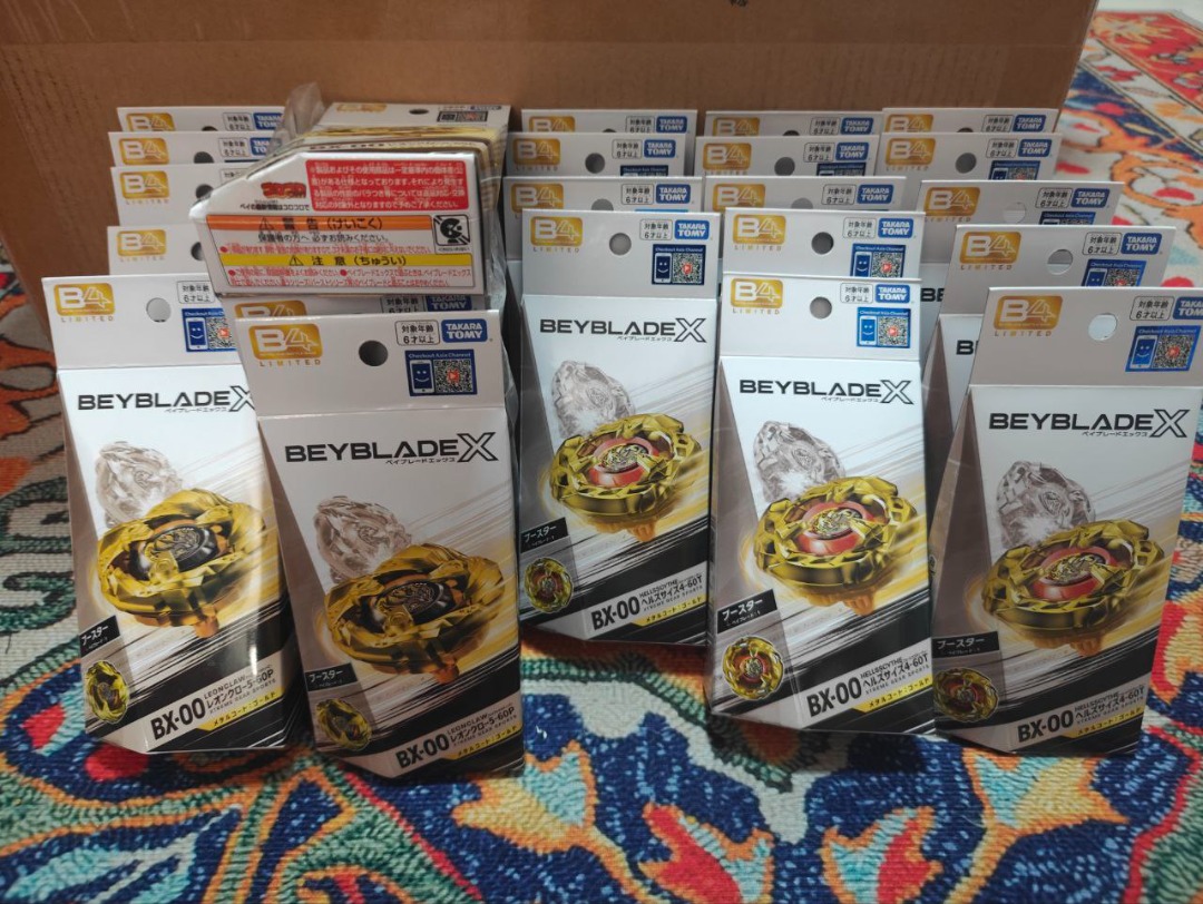 (Singapore Ver) Gold Leon Claw & Hellscythe Beyblade X, Hobbies & Toys ...