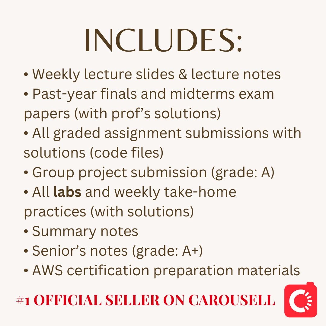 SMU CS301 IT Solution Architecture (SMU-X) – A+ Notes by SMU scholar ...