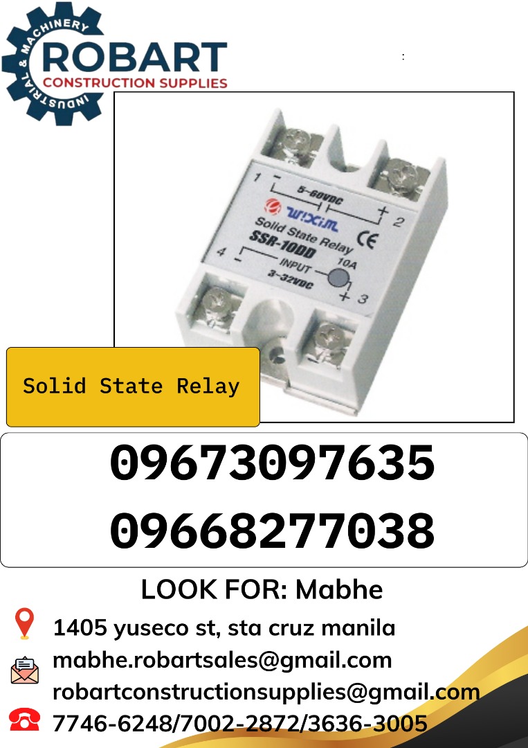 Solid State Relay, Commercial & Industrial, Construction Tools & Equipment on Carousell