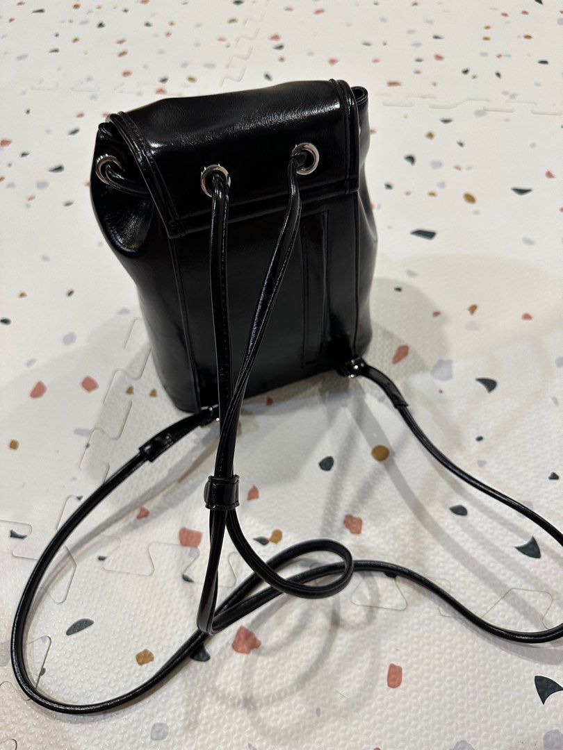 Stand Oil Black Mini Backpack, Women's Fashion, Bags & Wallets ...