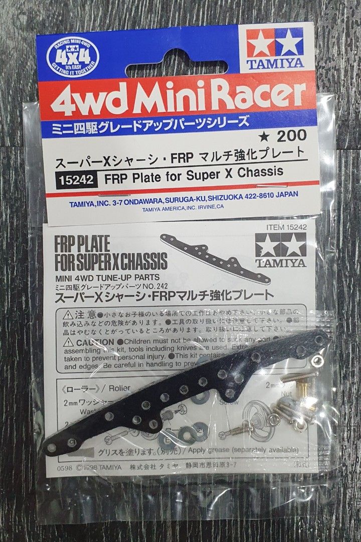 Tamiya 4WD Mini Racer FRP Plate For Super X Chassis (15242), Hobbies ...
