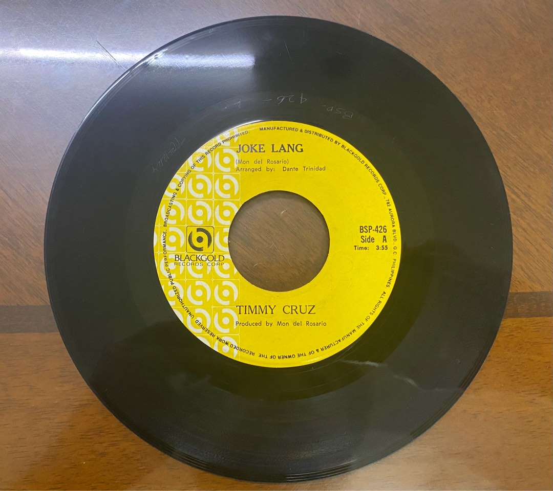 Timmy Cruz - Joke Lang / Minus One - OPM Philippines Original Pop Folk ...