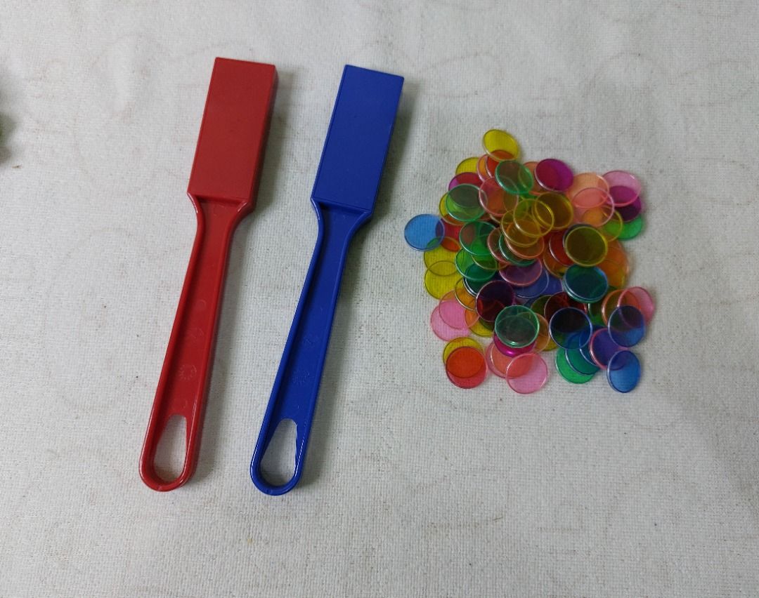 Transparent Magnetic Chips Kit with 2 Magnetic Wands, Math Counters for ...