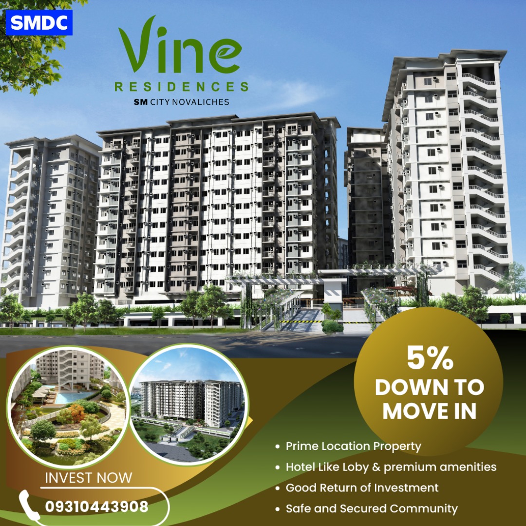 Vine Residences SM City Novaliches Units 🔥NON-VAT!! No Down Payment 🛌2 ...