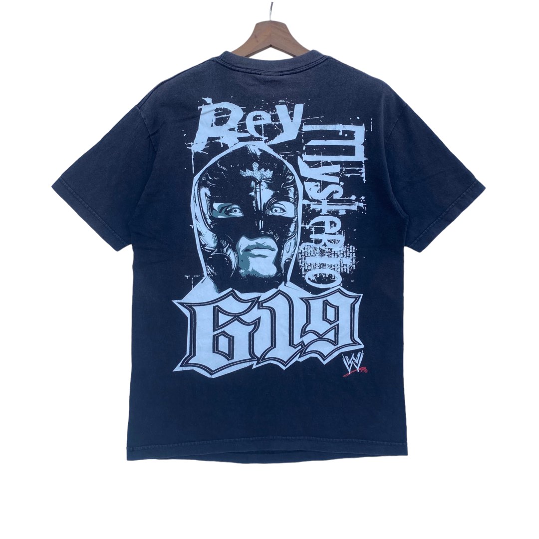 Vintage 619 REY MYSTERIO WWE Big Logo Backhit Sunfaded Tee, Men's Fashion, Tops & Sets, Tshirts ...