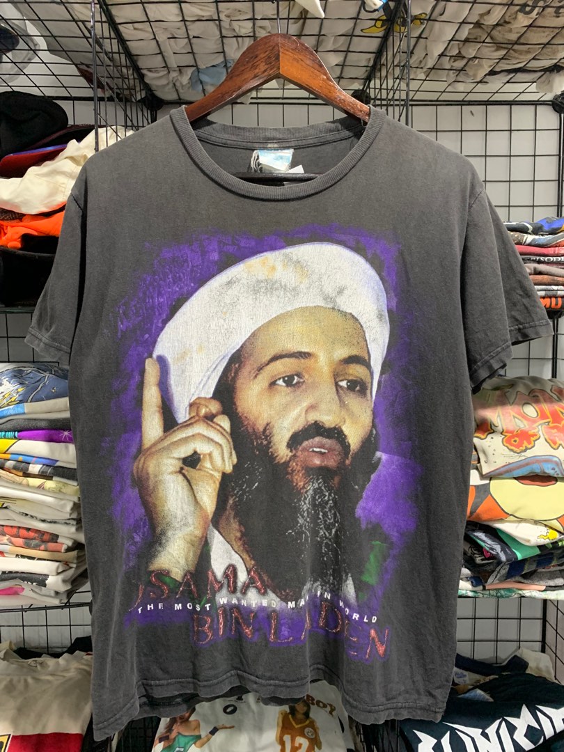 Vintage Bootleg Osama Bin Laden Tshirt, Men's Fashion, Tops & Sets ...