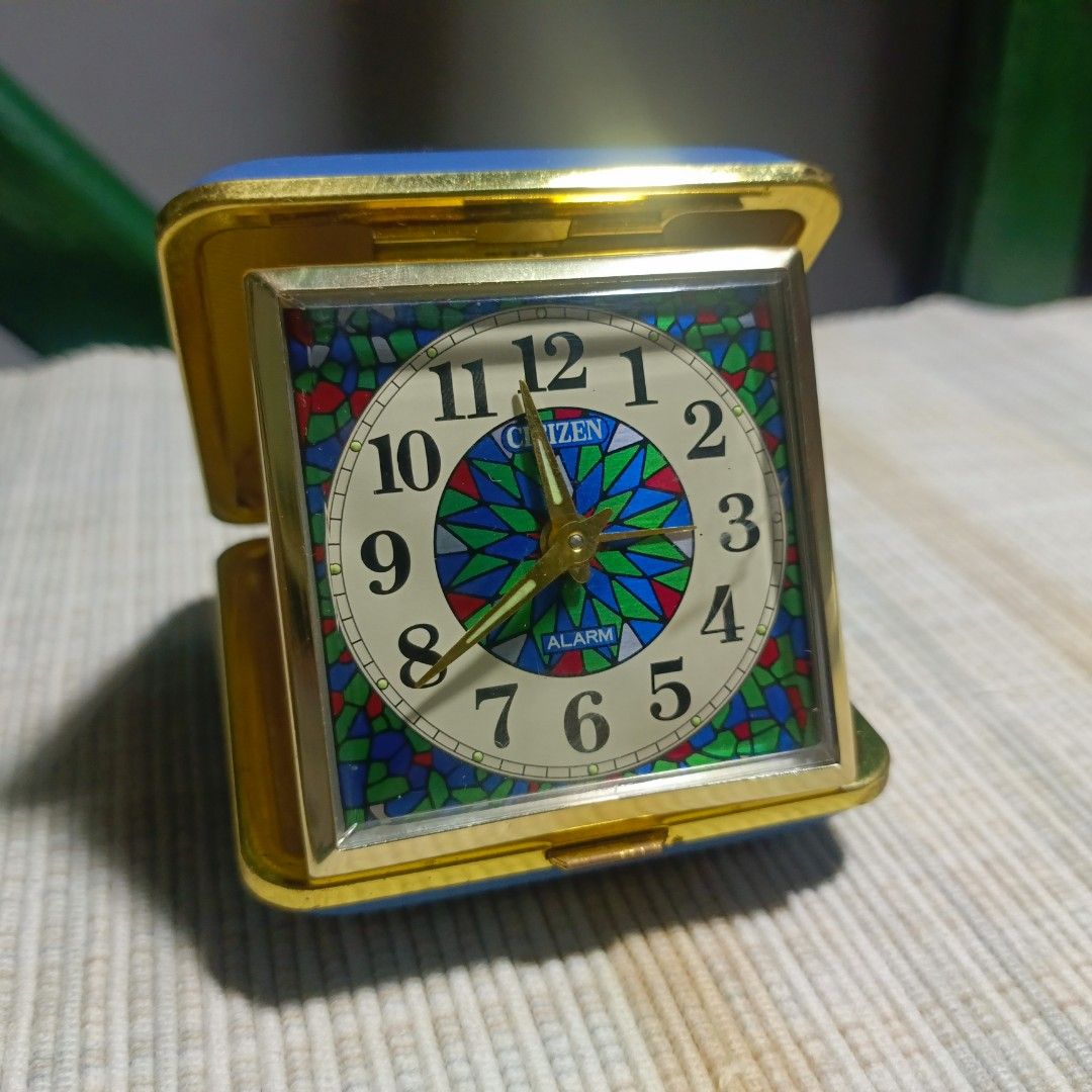 Vintage CITIZEN jewelry mechanical clock, Furniture & Home Living, Home ...
