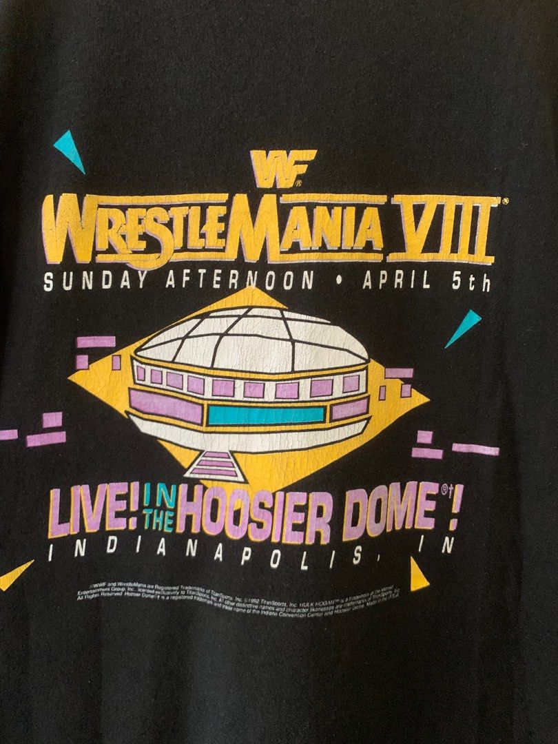 Vintage wwf wwe wcw wrestlemania vtg, Men's Fashion, Tops & Sets ...