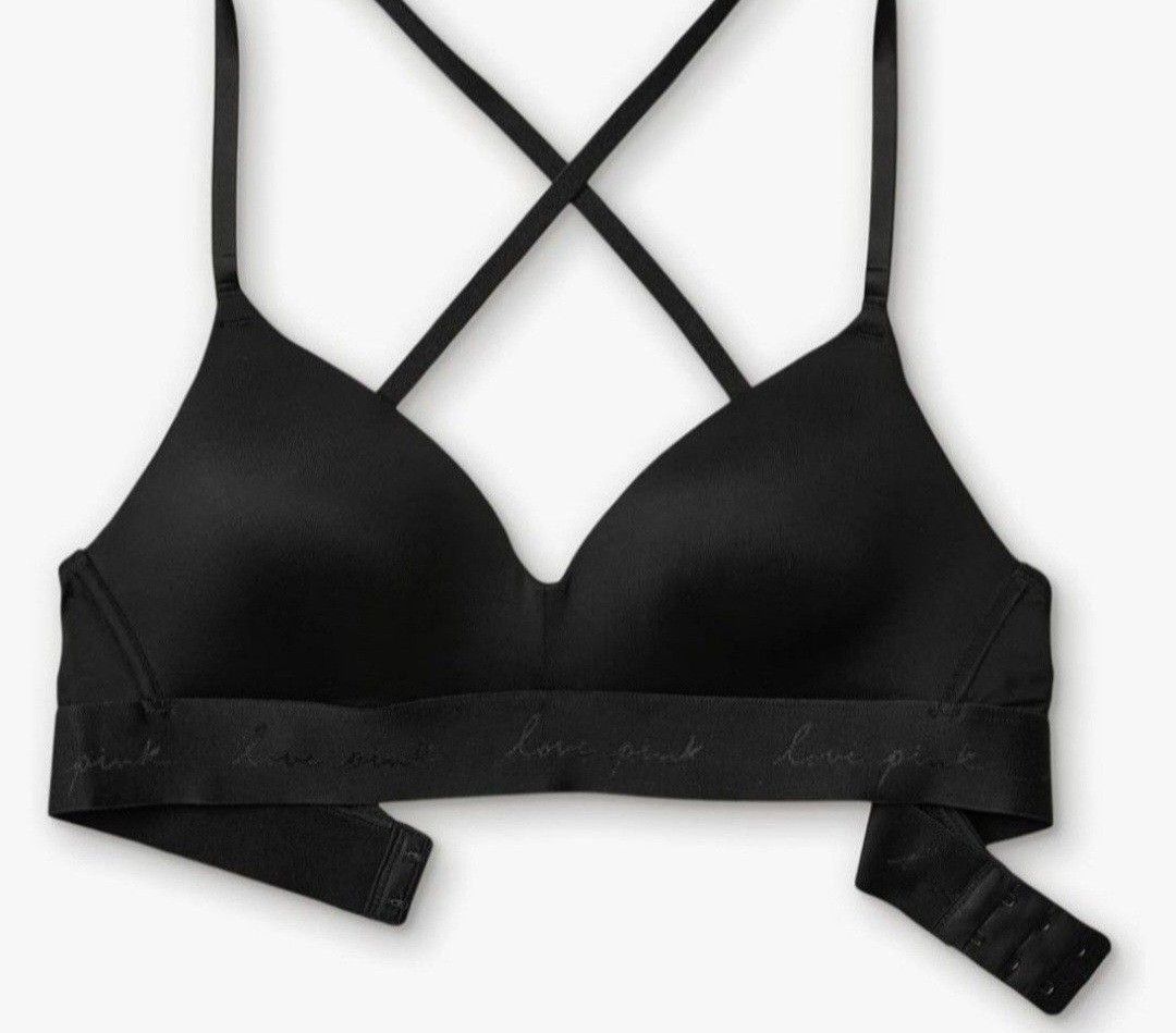 VS Wear Everyday Wireless Black Bra - 32DD ( fit 34D) & 34DD ( fit 36D ...