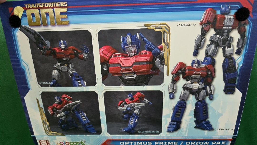 Yolopark Transformers One Cogged Bot Mode Optimus Prime Orion Pax Amk