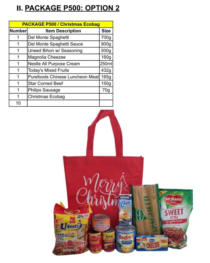 2024 XMAS GROCERY PACKAGES, Food & Drinks, Gift Baskets & Hampers on ...