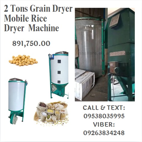 2 Tons Grain Dryer Mobile Rice Dryer Machine, Commercial & Industrial ...