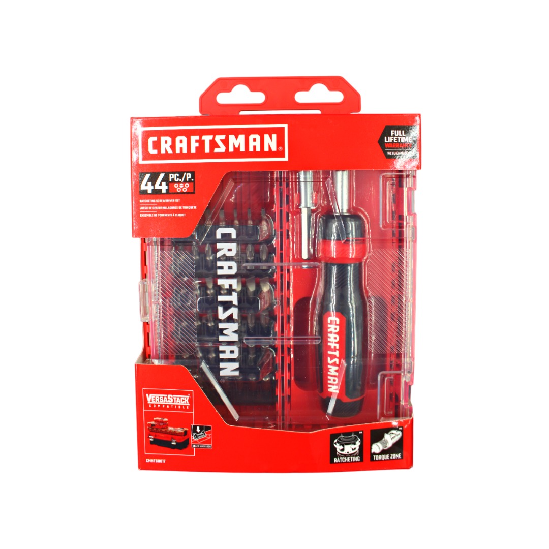 44 PCS CRAFTSMAN RATCHETING SCREWDRIVER SET, Furniture & Home Living ...