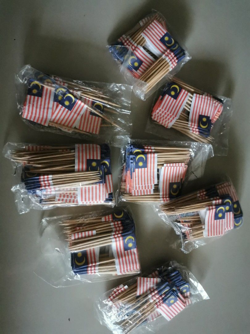 60pcs Malaysia Flag Toothpick, Hobbies & Toys, Stationery & Craft ...
