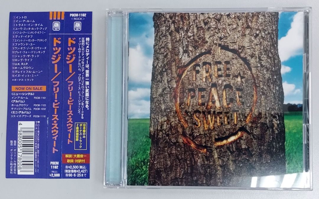 中古 CD A&M Records POCM-1162 Dodgy Free Peace Sweet 英文歌, 興趣及遊戲, 音樂、樂器 ...