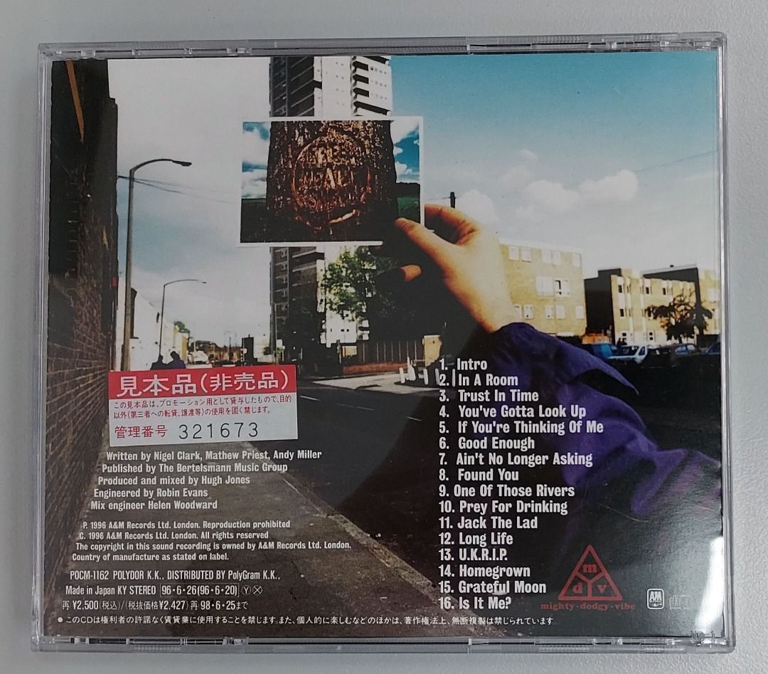 中古 CD A&M Records POCM-1162 Dodgy Free Peace Sweet 英文歌, 興趣及遊戲, 音樂、樂器 ...