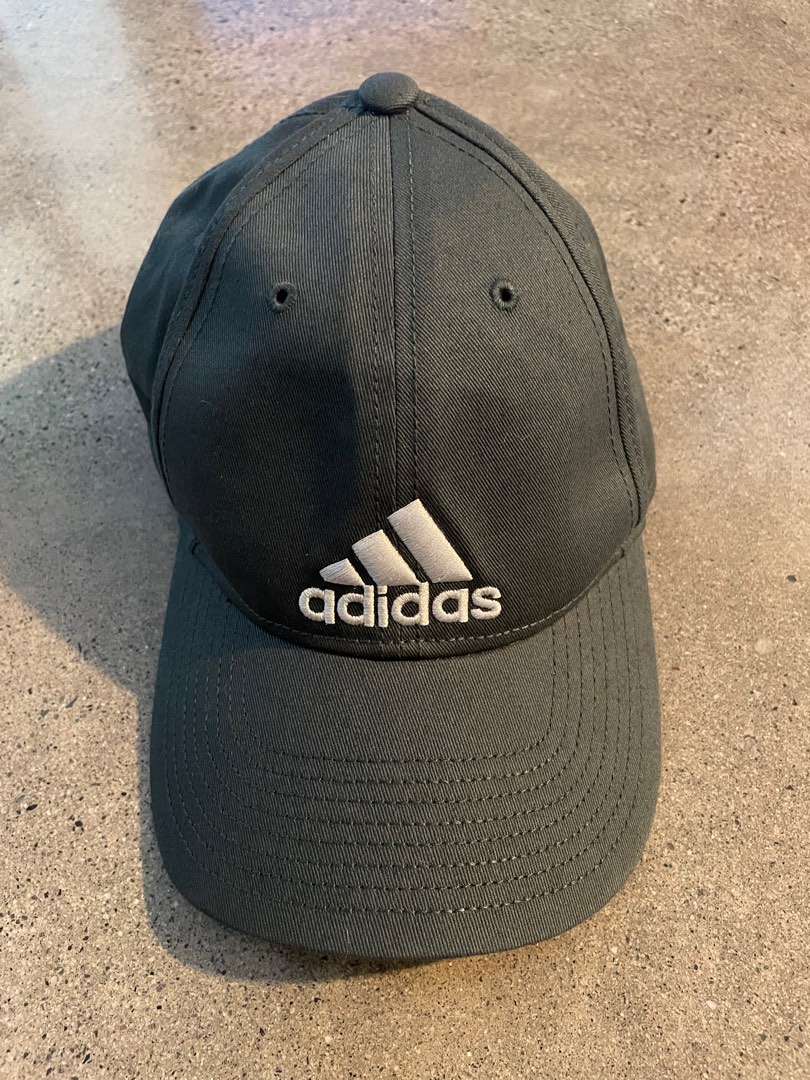 adidas Classic Six-Panel Cap Grey, Men's Fashion, Watches & Accessories ...
