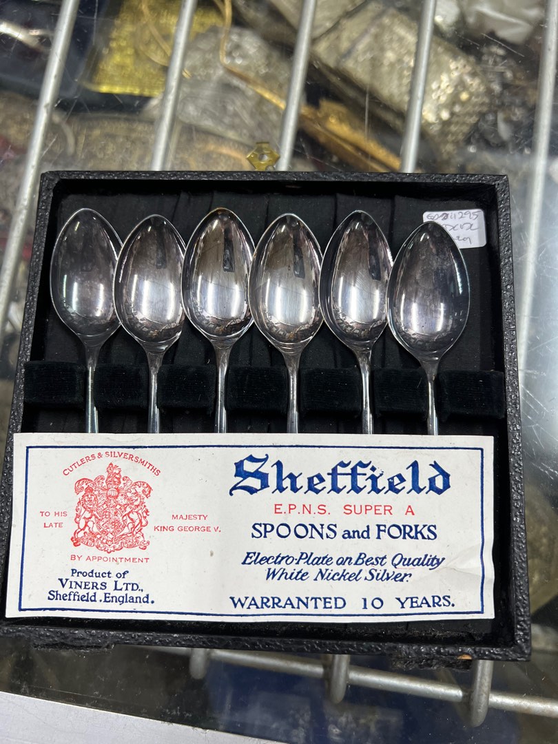 Antique Vintage EPNS Silver spoons set AhH rare, Hobbies & Toys ...