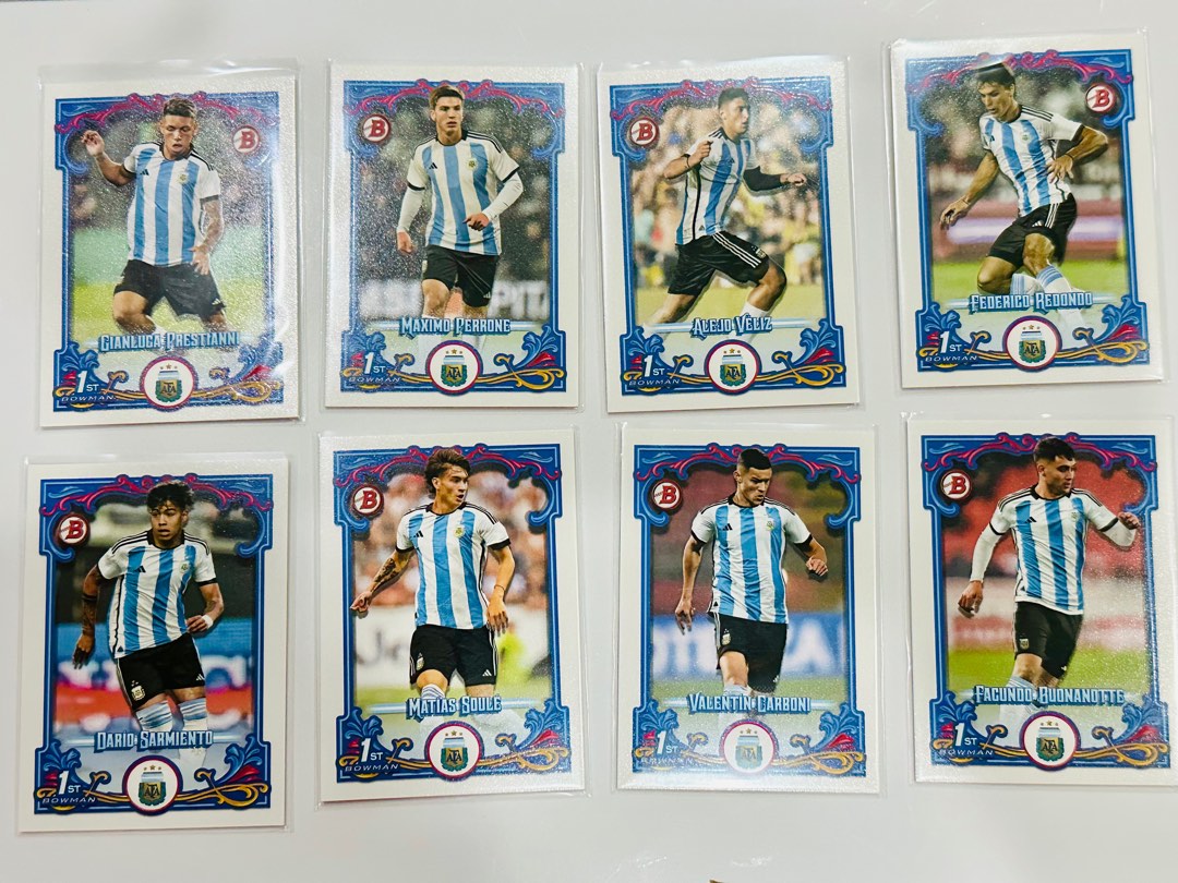 Argentina Thick soccer cards - 1st Bowman, Hobbies & Toys, Memorabilia ...