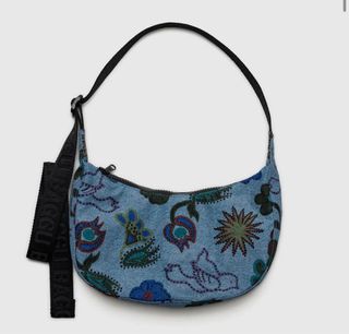 BAGGU Small Nylon Crescent Bag - Ivory, Women's Fashion, Bags & Wallets ...