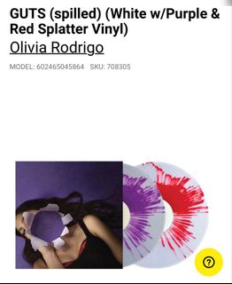 Olivia Rodrigo - GUTS (Splatter Colour Vinyl Record LP with Japanese ...
