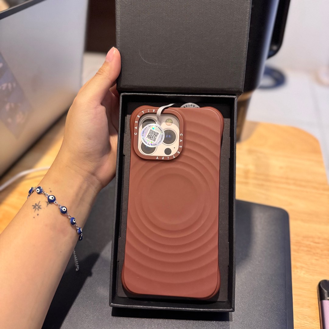 Casetify Ripple Case in Coffee Brown for iPhone 15 pro max MagSafe ...