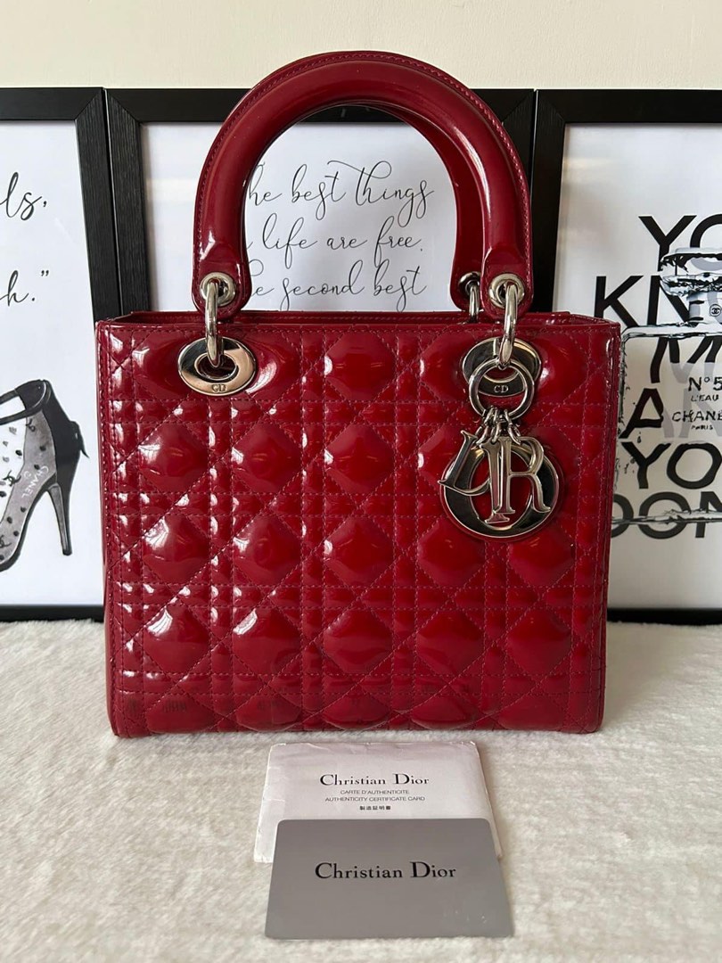 CD Lady Dior Medium Cannage Bag, Luxury, Bags & Wallets on Carousell