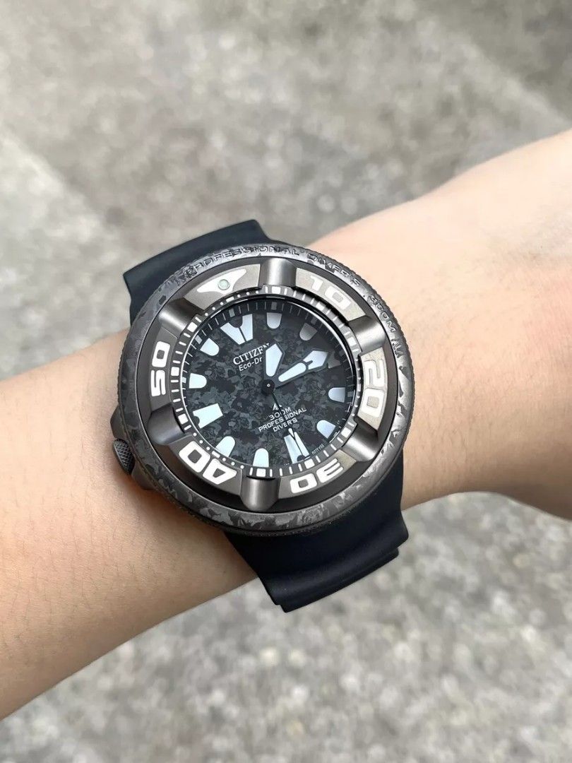 Citizen Promaster Godzilla Watch * BJ8056-01E Black 30ATM Diver OPEN ...