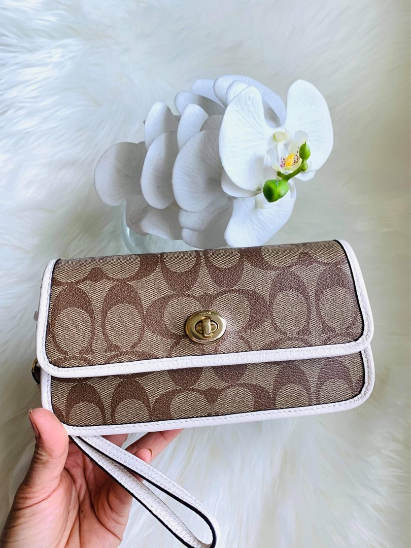 Coach Originals Wristlet In Signature Canvas, Luxury, Bags & Wallets on ...