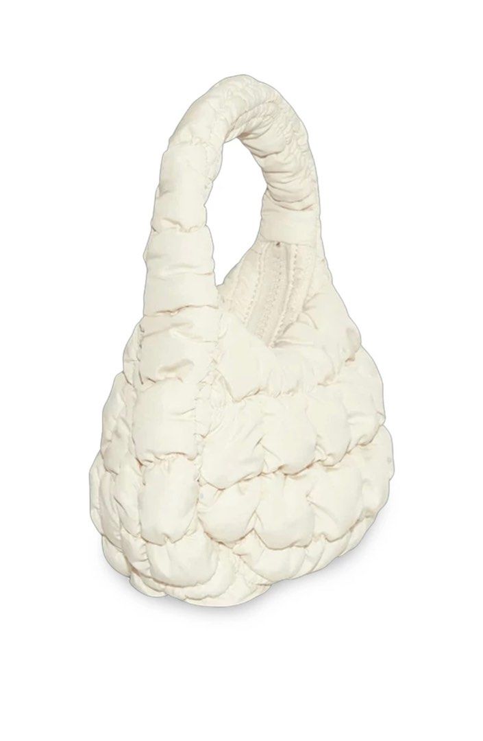 COS White Quilted Micro Bag, Women's Fashion, Bags & Wallets, Shoulder ...