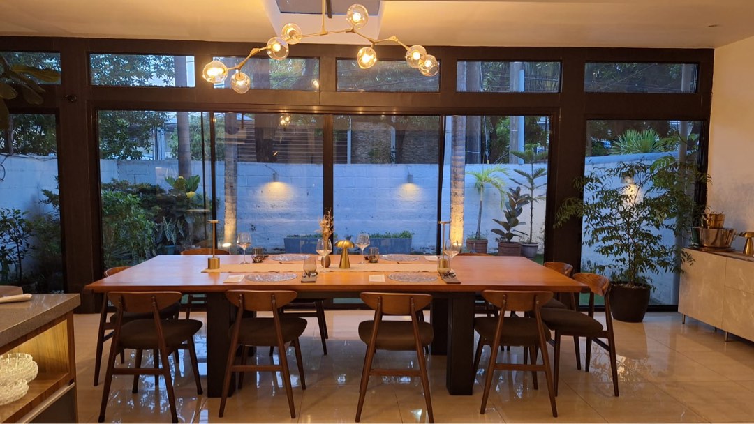 Custom Wooden Dining Set 12 seater * RUSH SALE*, Furniture & Home Living, Furniture, Tables ...