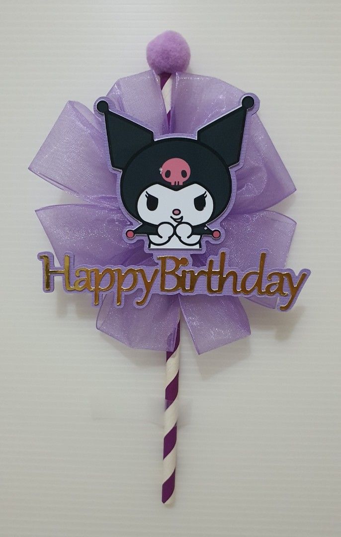 Customised Cake Topper Korumi cake topper/ Happy Birthday Cake topper ...
