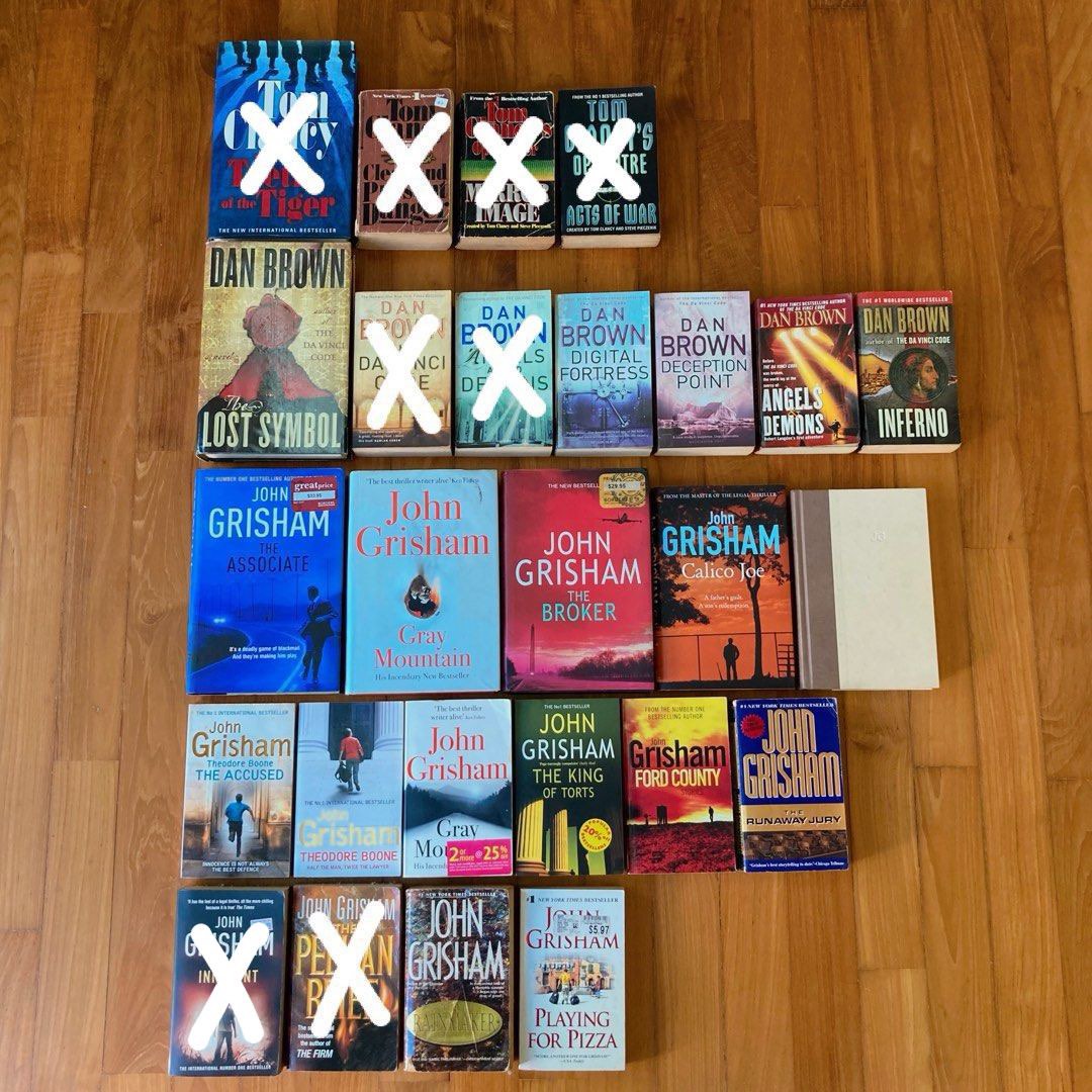 Dan Brown, John Grisham ($2 to $10), Hobbies & Toys, Books & Magazines, Fiction & Non-Fiction on ...