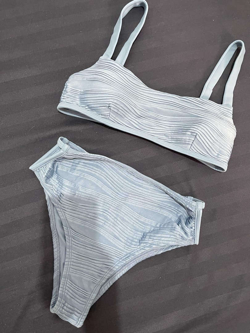 Eight mermaid blue high-waist swimsuit, Women's Fashion, Swimwear ...