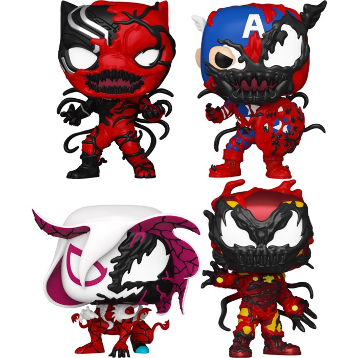 Funko Pop! Marvel - Carnage Black Panther #1434/Carnage Ghost Spider ...