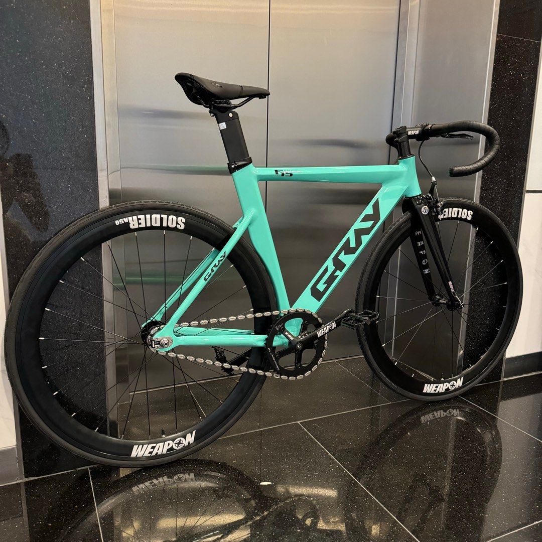 Gray fixie/frame set $450/complete bike $750/brand new bike/alloy bike ...