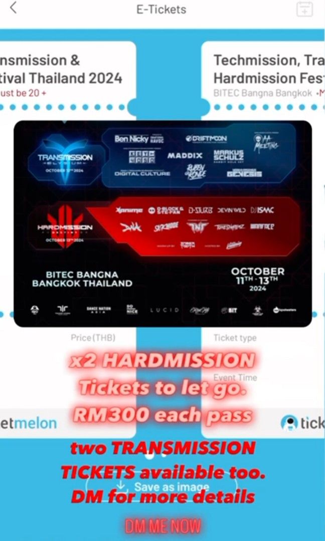 Hard mission/Transmission Bangkok (Oct 2024), Tickets & Vouchers, Event ...