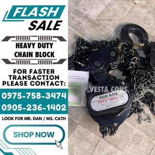 Heavy Duty Chain Block, Commercial & Industrial, Construction Tools ...